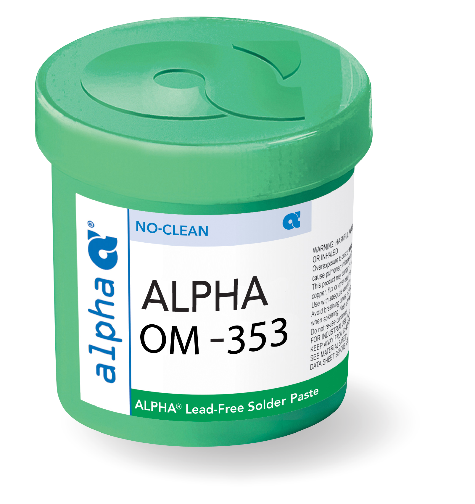 Alpha OM-353 Solder Paste, SAC305, No-Clean, Type 5 (500 gram Jar ...